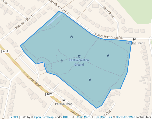 GEC Recreation Ground in Rugby | Map and Routes