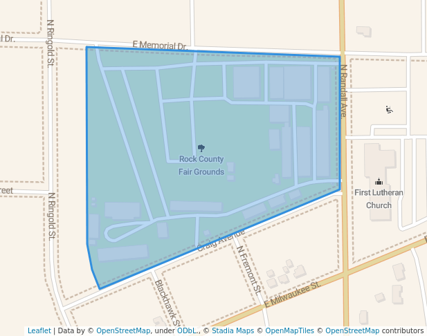 Rock County Fair Grounds in Janesville | Map and Routes