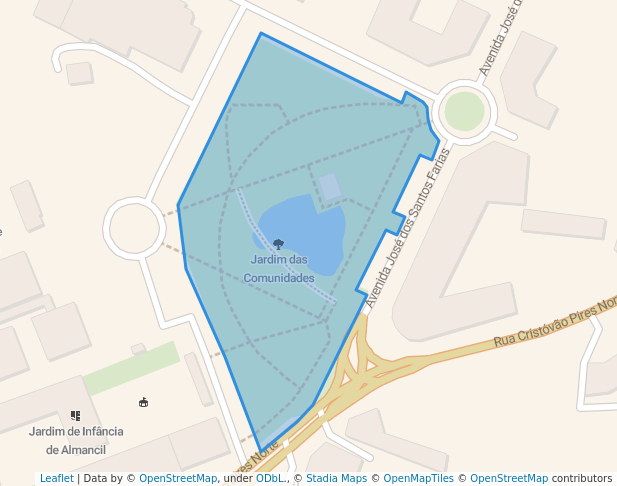 Jardim das Comunidades in Almancil | Map and Routes