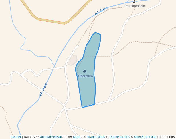 Arboretum in Sant Pere de Torelló | Map and Routes