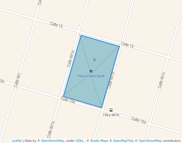 Plaza Padre Dardi in City Bell | Map and Routes