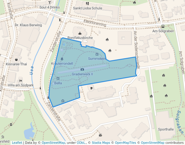 Gesundheitsgarten in Bad Nauheim | Map and Routes