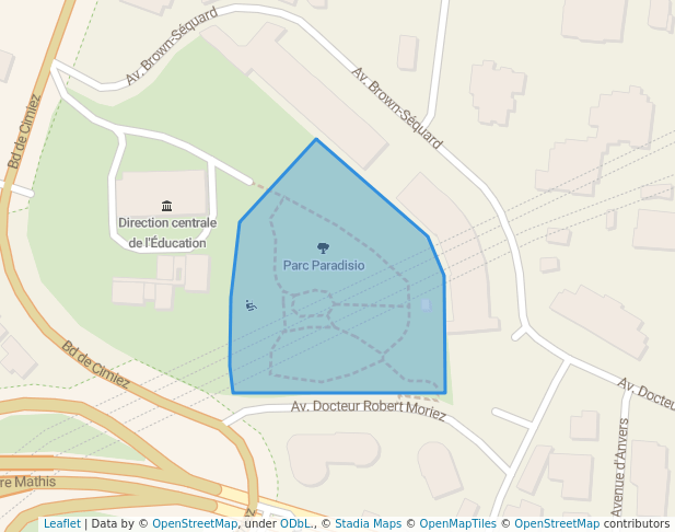 Parc Paradisio in Nice | Map and Routes