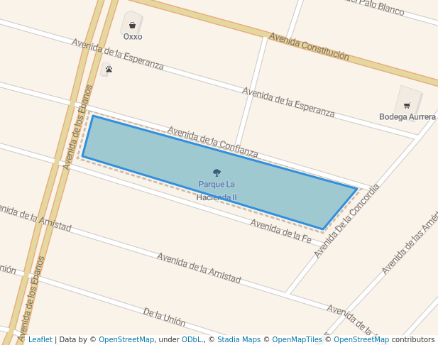 Parque La Hacienda II in Ciudad Apodaca | Map and Routes