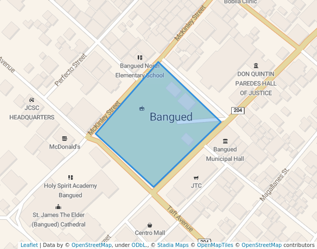 Bangued Town Plaza in Bangued | Map and Routes