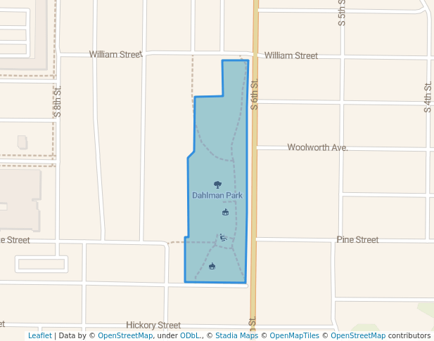 Dahlman Park in Omaha | Map and Routes