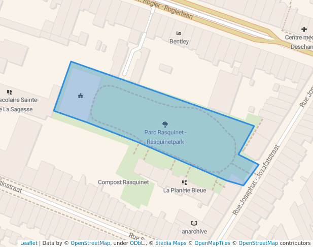 Parc Rasquinet - Rasquinetpark in Schaerbeek | Map and Routes