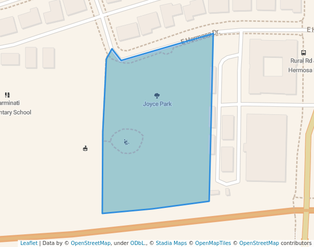 Joyce Park in Tempe | Map and Routes