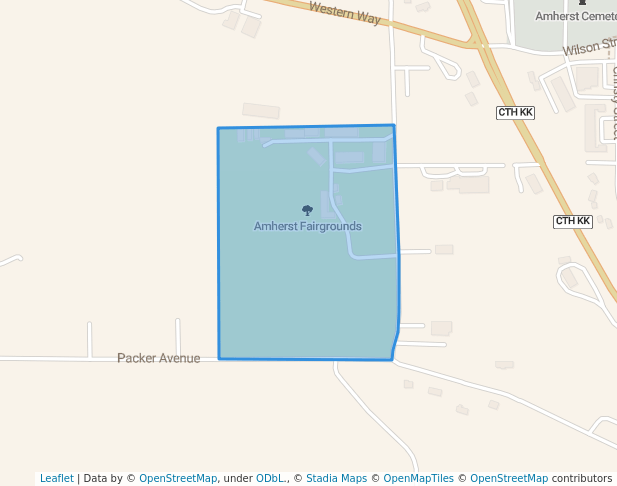 Amherst Fairgrounds in Amherst | Map and Routes