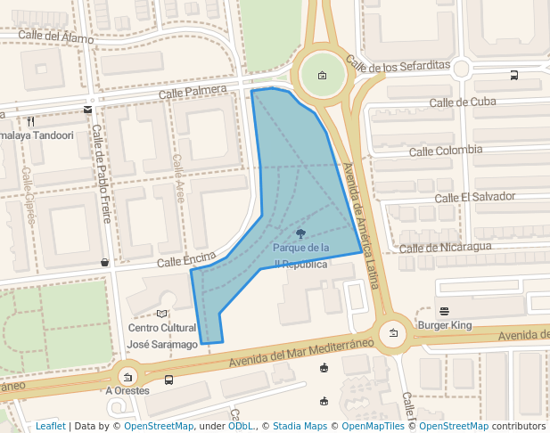 Parque de la II República in Leganés | Map and Routes