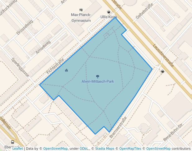Alwin-Mittasch-Park in Ludwigshafen am Rhein | Map and Routes
