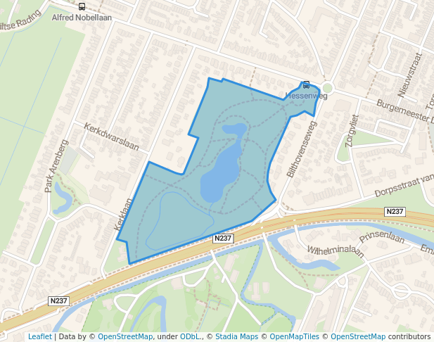 Boetzelaerpark in De Bilt | Map and Routes