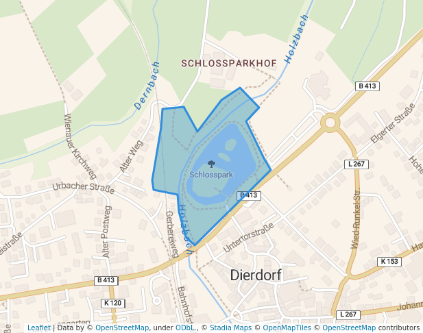 Schlosspark in Dierdorf | Map and Routes