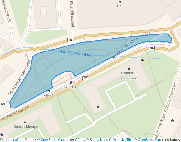 Square Albert Ier - Albert I-square in Anderlecht | Map and Routes