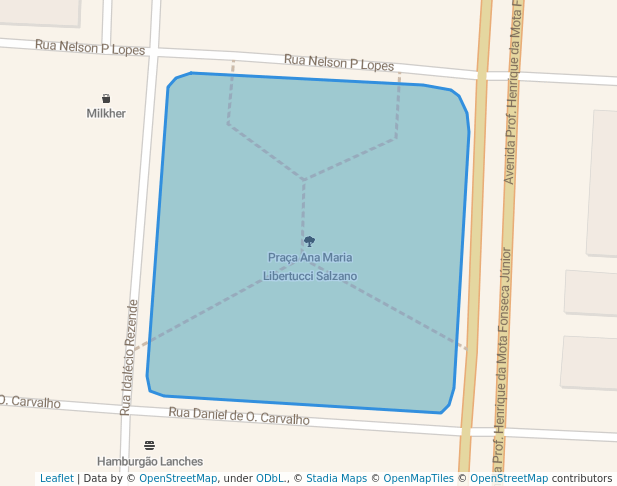 Praça Ana Maria Libertucci Salzano in Porto Ferreira | Map and Routes