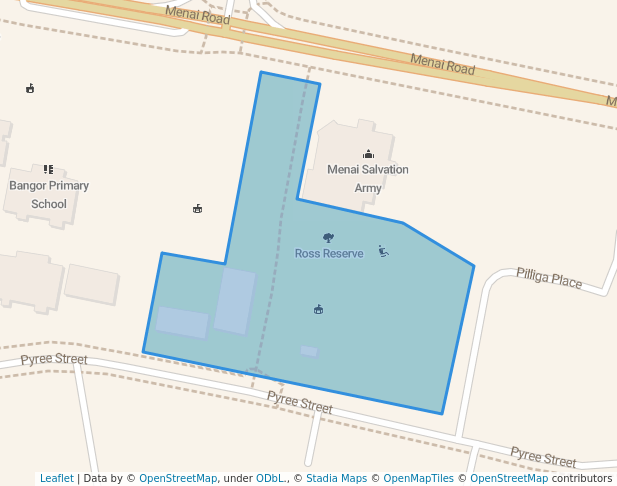 Ross Reserve in Bangor | Map and Routes