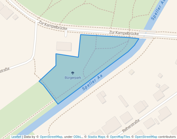 Bürgerpark in Spelle | Map and Routes