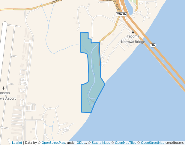 Narrows Park in Gig Harbor | Map and Routes