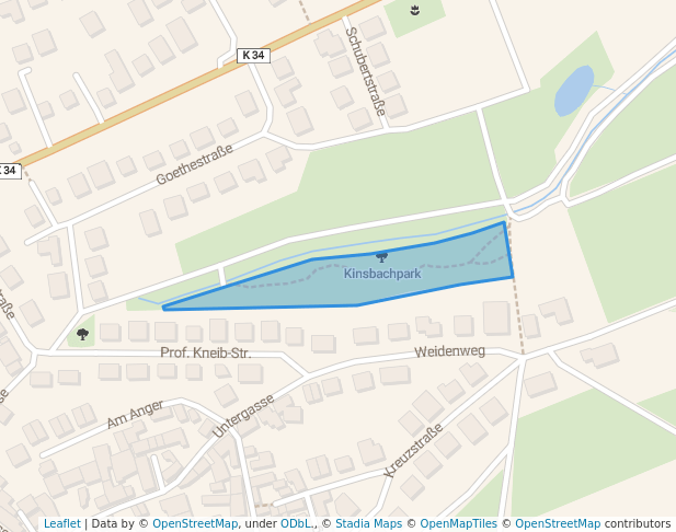 Kinsbachpark in Zornheim | Map and Routes