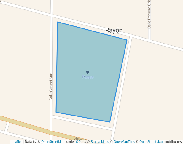 Parque in Rayón | Map and Routes