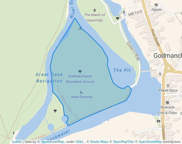 Godmanchester Recreation Ground in Godmanchester | Map and Routes