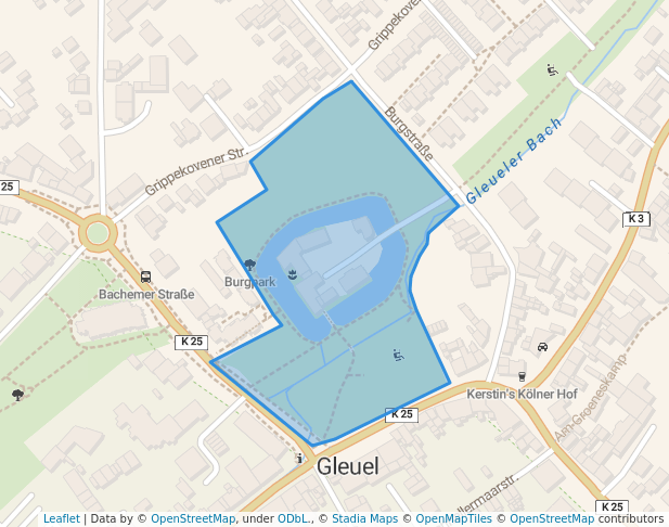 Burgpark in Hürth | Map and Routes