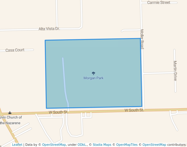 Morgan Park in Alvin | Map and Routes