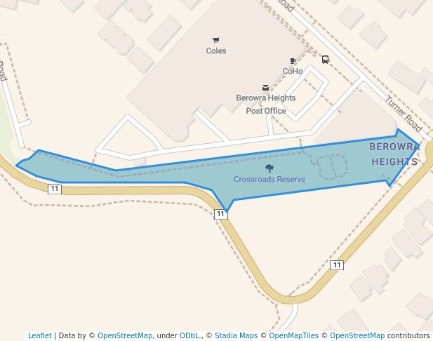 Crossroads Reserve in Berowra Heights | Map and Routes