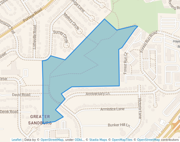 Sandberg Woods Park in Madison | Map and Routes