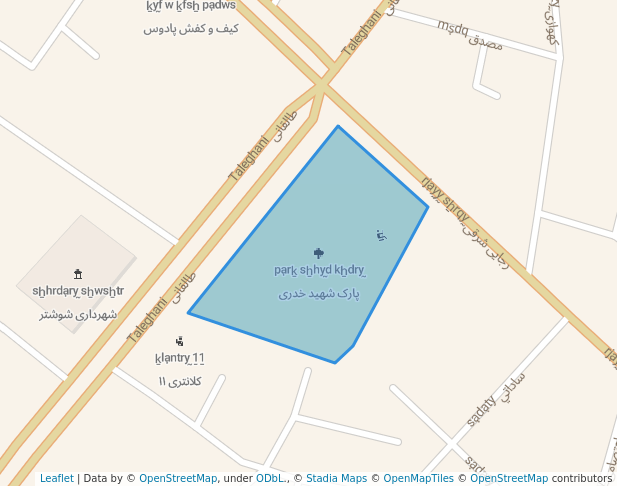 شهید خدری in Shushtar | Map and Routes