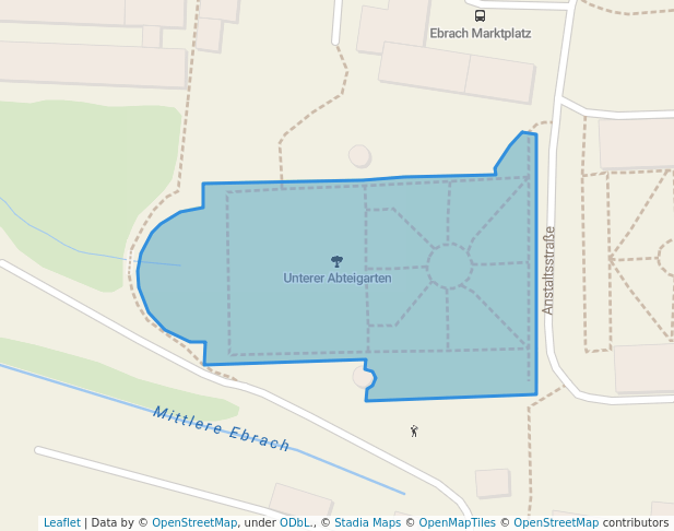 Unterer Abteigarten in Ebrach | Map and Routes