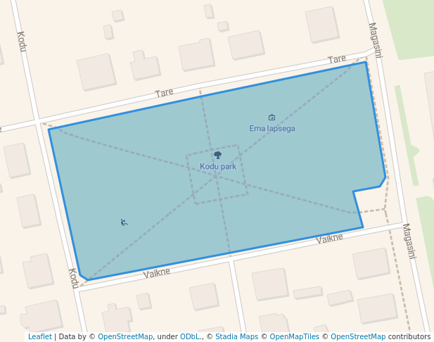 Vaikne park in Tallinn | Map and Routes