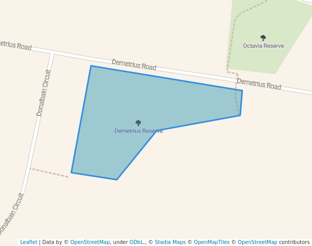Demetrius Reserve in Rosemeadow | Map and Routes