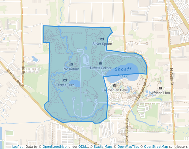 Franke Park in Fort Wayne | Map and Routes