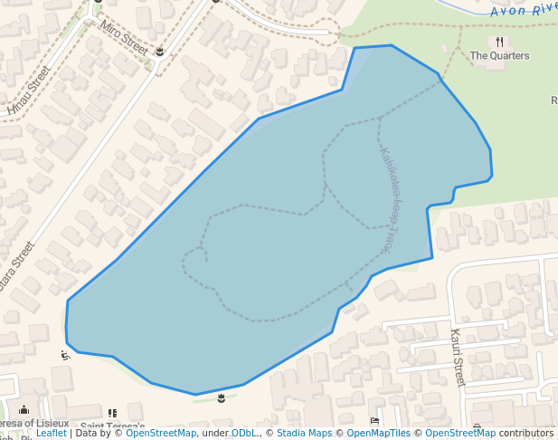 Dean's Bush in Christchurch | Map and Routes