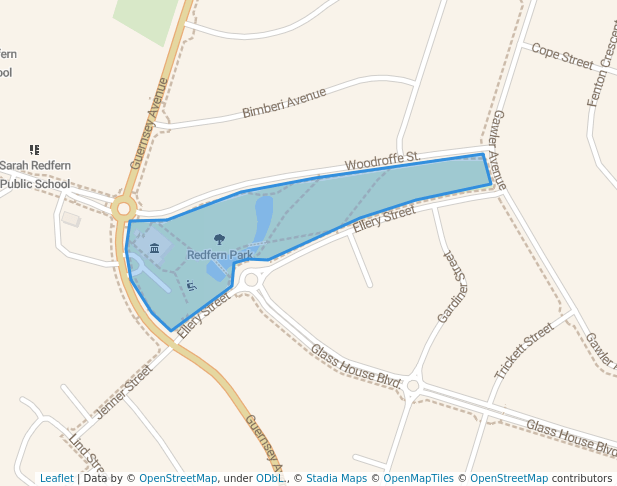 Redfern Park in Minto | Map and Routes