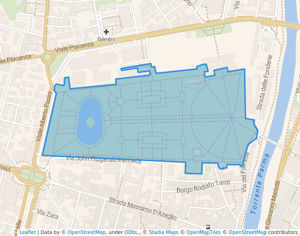 Parco Ducale in Parma | Map and Routes
