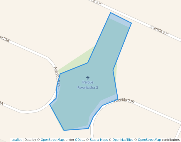 Parque Favorita Sur 3 in San José | Map and Routes