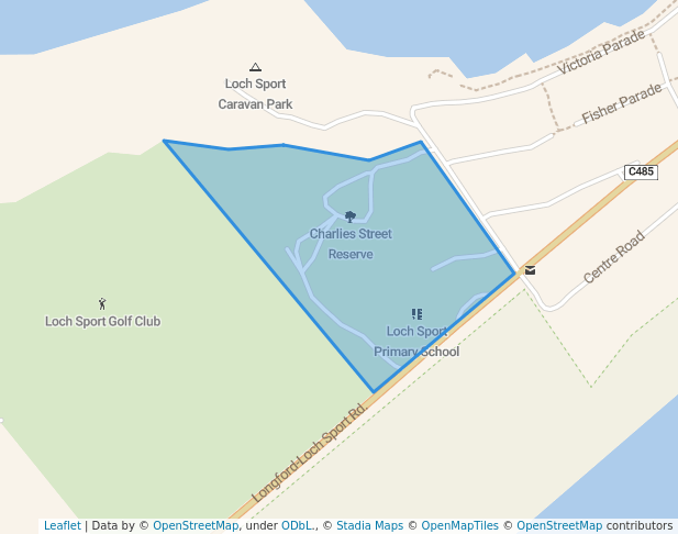 Charlies Street Reserve in Loch Sport | Map and Routes