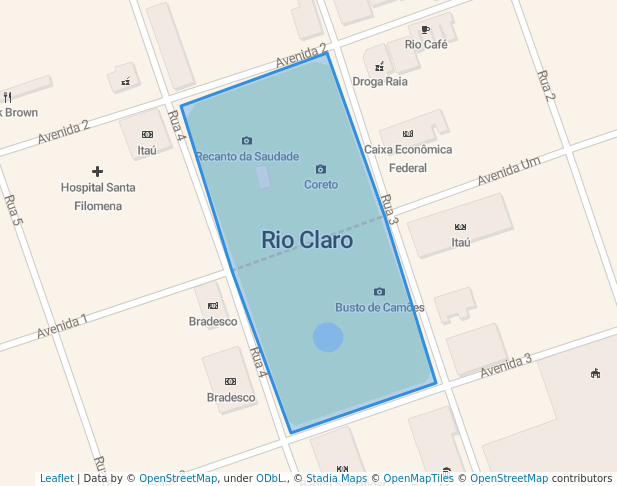 Jardim Público in Rio Claro | Map and Routes
