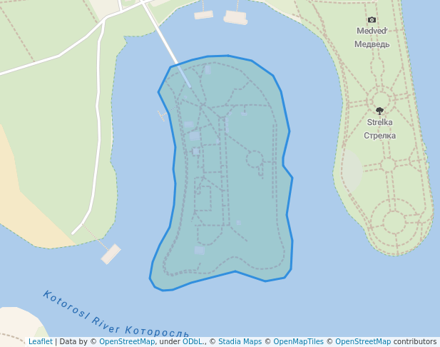 Damansky Island in Yaroslavl' | Map and Routes