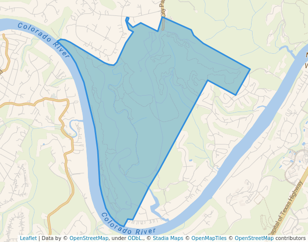 Emma Long Metropolitan Park in Austin | Map and Routes