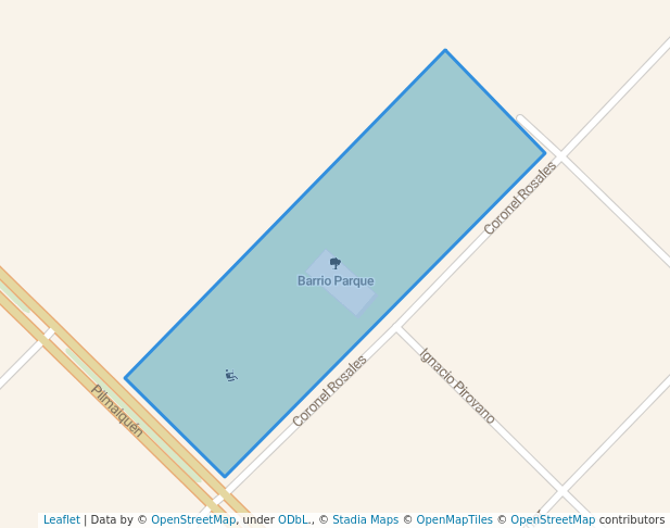 Barrio Parque in Bahía Blanca | Map and Routes