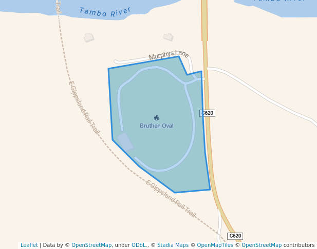 Bruthen Recreation Reserve in Bruthen | Map and Routes