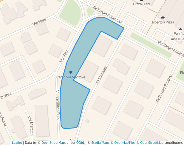 Parco Via Mantova in Marina di Cerveteri | Map and Routes