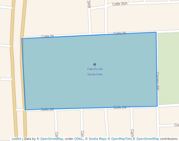 Polideportivo Santa Inés in Neiva | Map and Routes