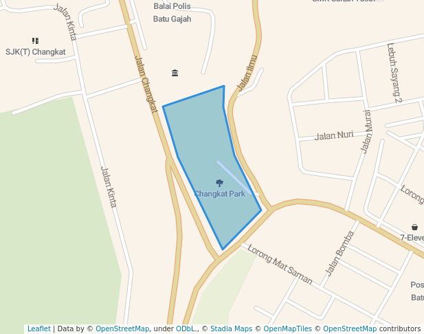 Changkat Park in Batu Gajah | Map and Routes