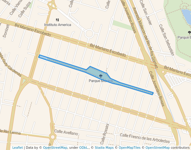 Parque Mexico in León | Map and Routes