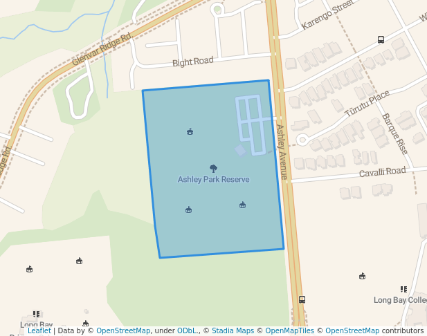 Ashley Park Reserve in Auckland | Map and Routes