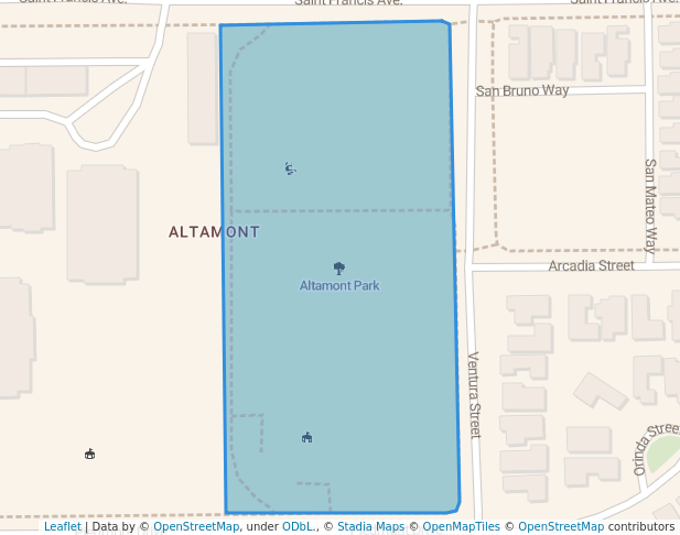 Altamont Park in Tracy | Map and Routes